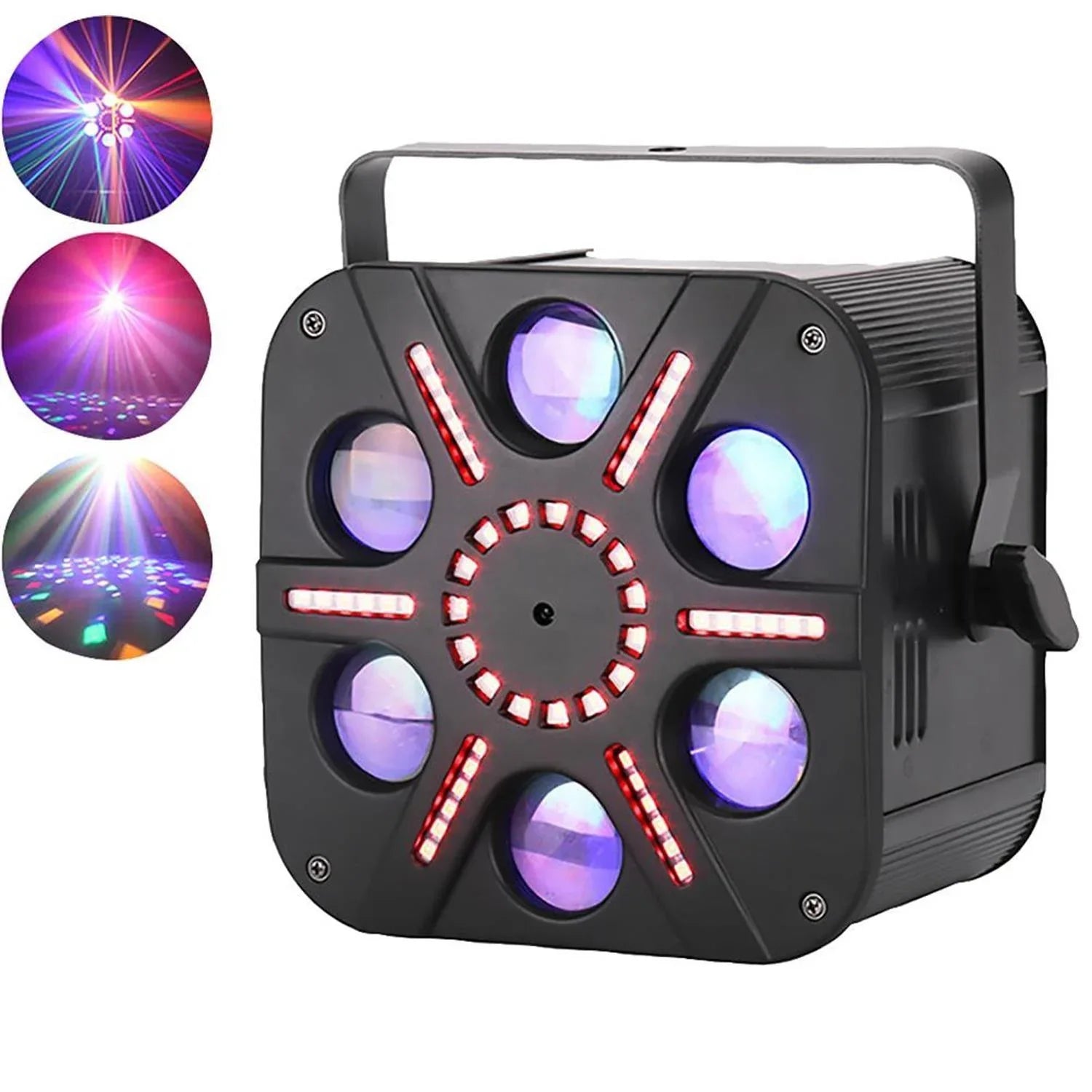 Pulse Vortices Multi-FX LED Moonflower RGBWA Effect Light